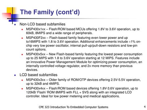 Ppt Cpe 323 Introduction To Embedded Computer Systems The Msp430