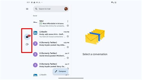 Google S Navigation Rail For Gmail Is Finally Reaching Android Tablets Android Central