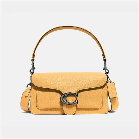 Coach Polished Pebble Leather Tabby Shoulder Bag 26 Shoulder Bags