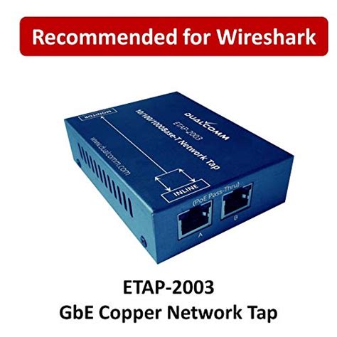 Dualcomm Etap 2003 10 100 1000base T Gigabit Ethernet Network Tap