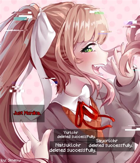 Just Monika By Smeoow On Deviantart