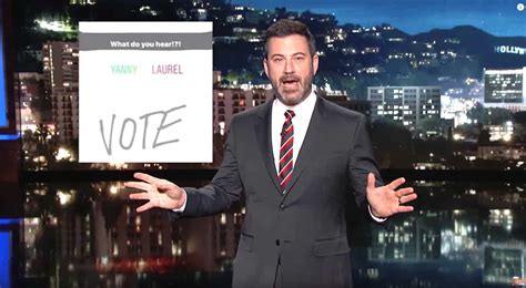 Jimmy Kimmel Says The Yannylaurel Debate Reveals That He May Owe Trump