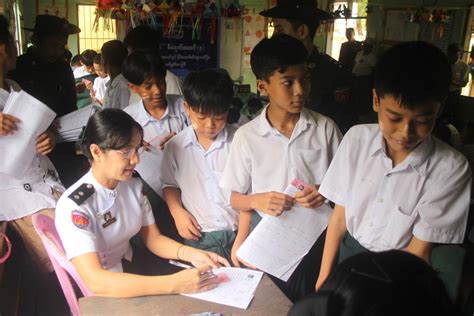 ချောင်းဆုံမြို့နယ်တွင် ပန်းခင်းစီမံချက်၃ဖြင့် နိုင်ငံသားစိစစ်ရေးကတ်ပ