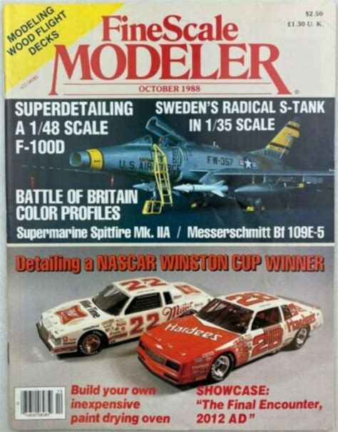 Finescale Modeler October 1988 Magazine Back Issue Modeler Oct 1
