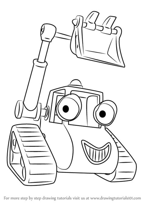 How To Draw Scratch From Bob The Builder Bob The Builder Step By Step