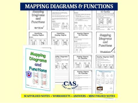 Mapping Diagrams And Functions Workbook Teaching Resources