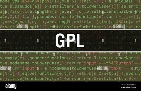 Gpl Concept With Random Parts Of Program Codegpl Text Written On