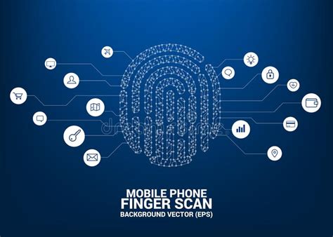 Thumbprint With Circuit Board Binary Code Illustration Stock Vector Illustration Of Hacking