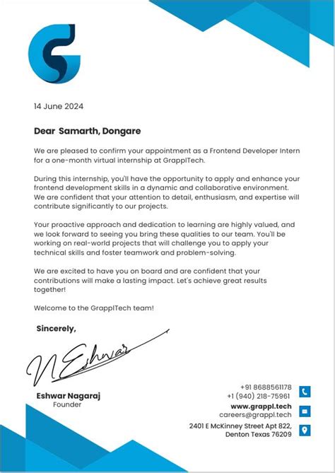 Samarth Dongare On Linkedin Internship Frontenddevelopment Grappltech