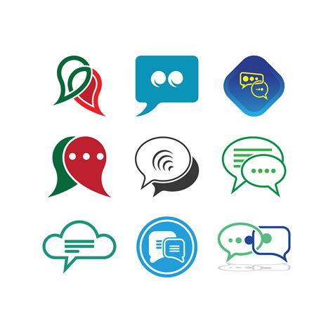 Message Bubble Logo And Symbol Speech 12113085 Vector Art At Vecteezy