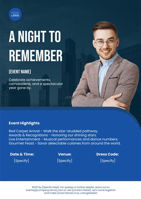 Free Annual Company Event Ad Hr Template To Edit Online