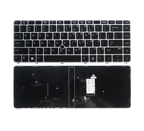 Techie Laptop Keyboard For HP EliteBook 840 G3 848 G3 745 G4 Laptops With Silver Frame