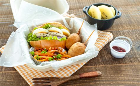 たんぱく質もしっかりとれるロールパンサンド弁当 からだとあたまが喜ぶお弁当レシピ Ns Kitchen