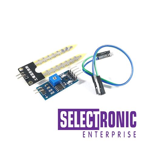 Hygrometer Soil Moisture Sensor Adjustable For Arduino Shopee Singapore