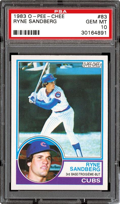 1983 O Pee Chee Ryne Sandberg Psa Cardfacts®