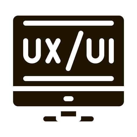 Ux Ui Design Icon Vector Glyph Illustration 17493280 Vector Art At Vecteezy