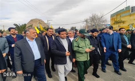 تصاویر تشییع و خاکسپاری پیکر شهید سید موسی حسینی در ساوه