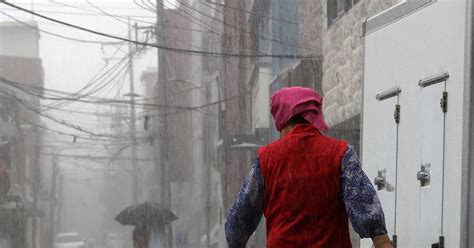 무섭게 내리는 소나기