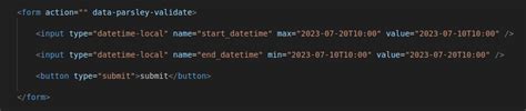 problem validating inputs min max of type datetime local · issue