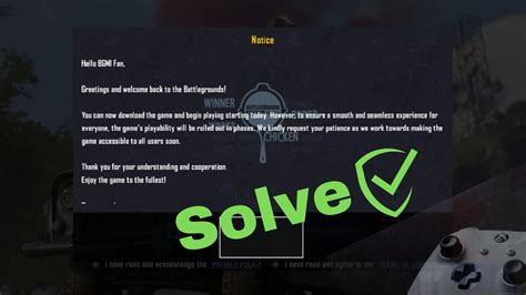 Bgmi Notice Problem 100 Fix Bgmi Not Opening Bgmi Login Problem Bgmi Update Open Nahi