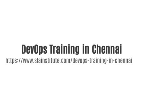 Ppt Devops Training In Chennai Powerpoint Presentation Free Download