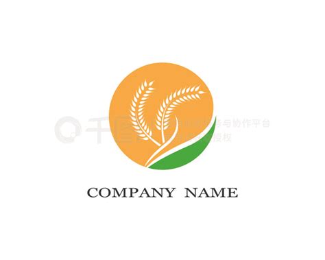 标志免抠元素 农业小麦标志模板矢量图标设计 模板免费下载 Eps格式 1000像素 编号43546205 千图网