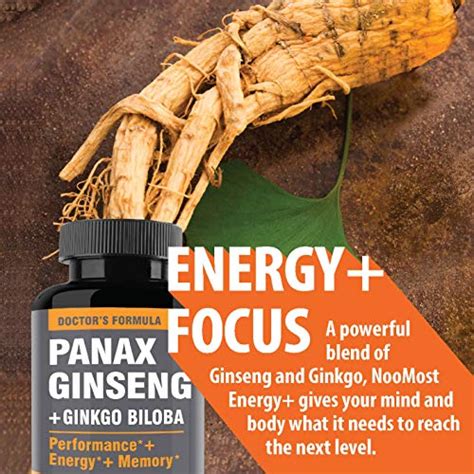 Authentic Korean Red Panax Ginseng Ginkgo Biloba Vegan Capsules Ginseng Root Extract