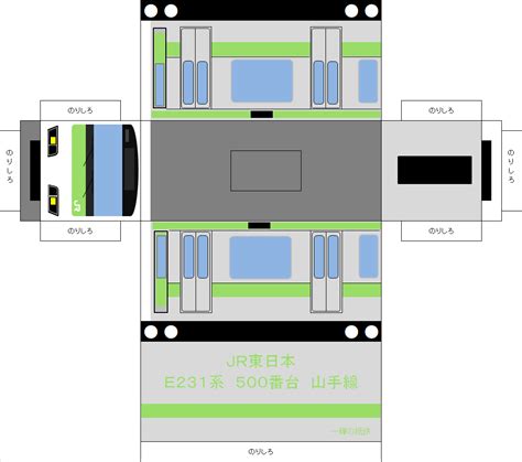 JR東日本 E231系 500番台 山手線 一輝のちょっと紙鉄