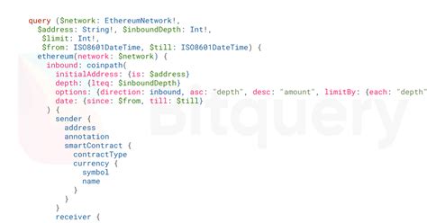 Query Graphql Blockchain Data Api
