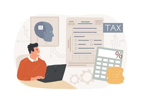 Premium Vector Aistreamlined Tax Preparation Abstract Concept Vector