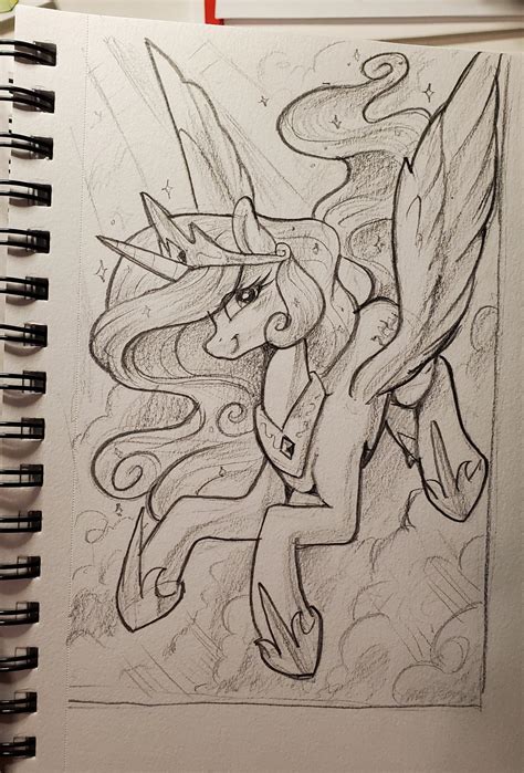 Celestia Sketch By Dandybouquet On Deviantart