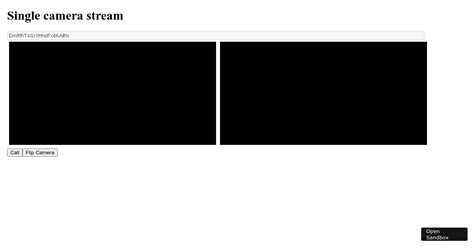 Flip Cam Webrtc Not Working In Mobile Codesandbox