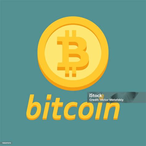 비트 코인 플랫 아이콘 암호화 동전 로고 인터넷 뱅킹 기호입니다 국제 화폐 또는 통화 벡터 그림입니다 0명에 대한 스톡 벡터