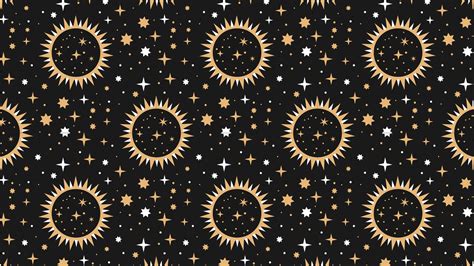 Sun And Moon Desktop Wallpaper Free Customizable Aesthetic Moon