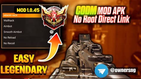 Codm Mod Apk 1 0 45 No Root Aimbot Esp Global And Garena Youtube