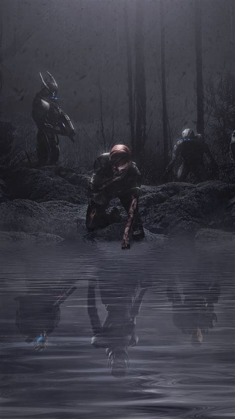 Скачать обои сон Mass Effect Shepard Garrus Vakarian Ashley