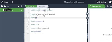 在 overleaf 中导入图片 overleaf插入图片 csdn博客