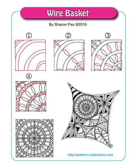 How To Draw An Intricate Pattern In Wire Basket