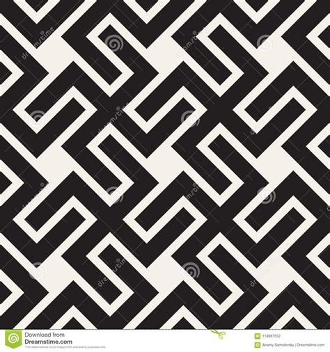 Vector Seamless Pattern Modern Stylish Abstract Texture Stock