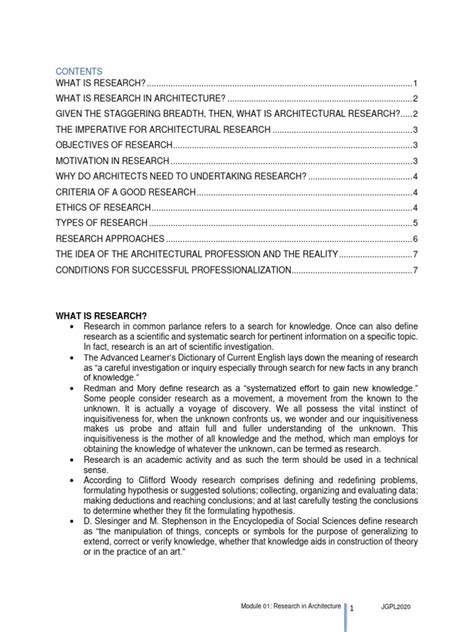 Research In Archirtecture 2020 Pdf Methodology Knowledge