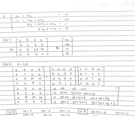 [solved] 4 use only crout factorization for tri diagonal systems