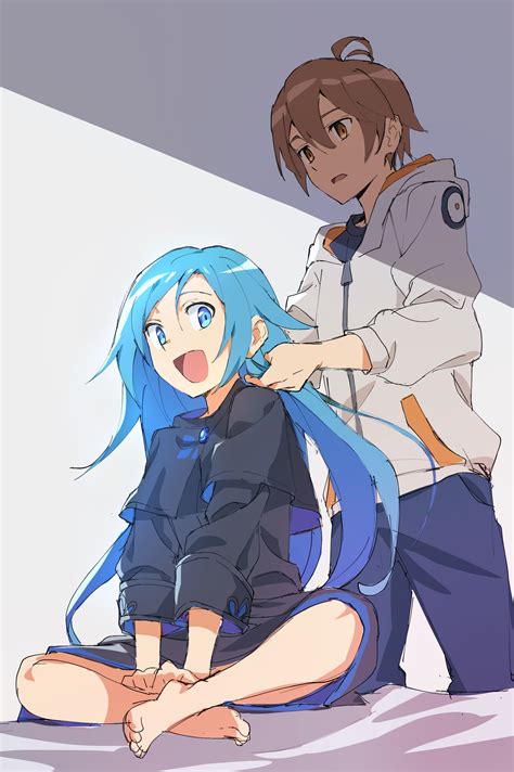 Kunagisa Tomo And Ii Chan Zaregoto Series Drawn By Owlbox Danbooru