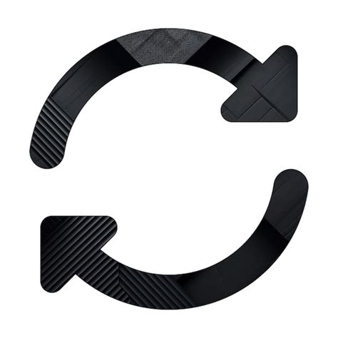 Refresh Icon Dark Black Square Tech Texture Premium Ai Generated Image