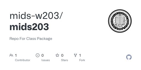 GitHub Mids W203 Mids203 Repo For Class Package