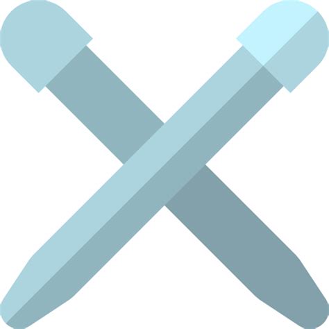 Knitting Neddles Basic Straight Flat Icon