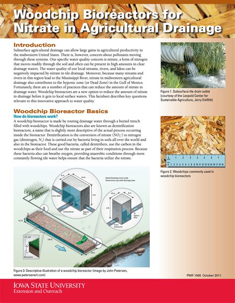 Woodchip Bioreactors For Nitrate In Agricultural Drainage — Iowa Learning Farms