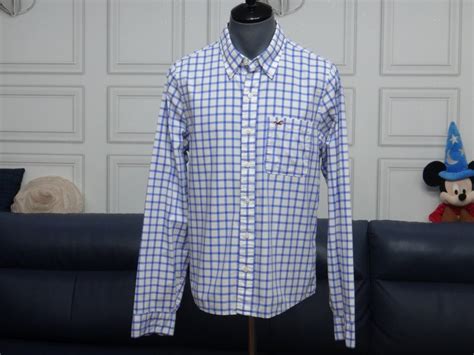 105호 홀리스터 남성 캐주얼 체크 긴소매 면셔츠 세컨웨어헬로마켓