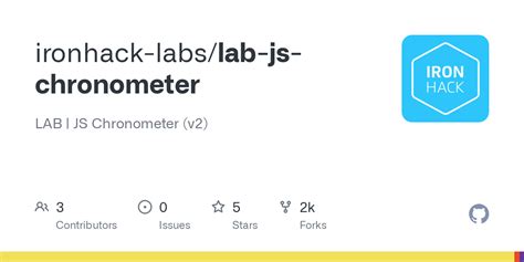 Github Ironhack Labslab Js Chronometer Lab Js Chronometer V2
