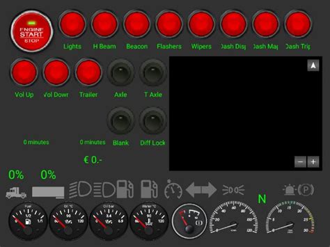 Ets2 Ats Button Bo Community Design Sim Dashboard