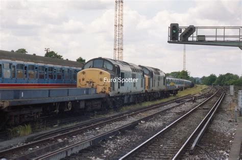 B264 35mm Negative Class 37 37604 37606 Clapham Junction C2001 £254